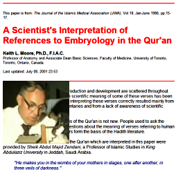 A Scientist’s Interpretation of References to Embryology in the Qur’an ...