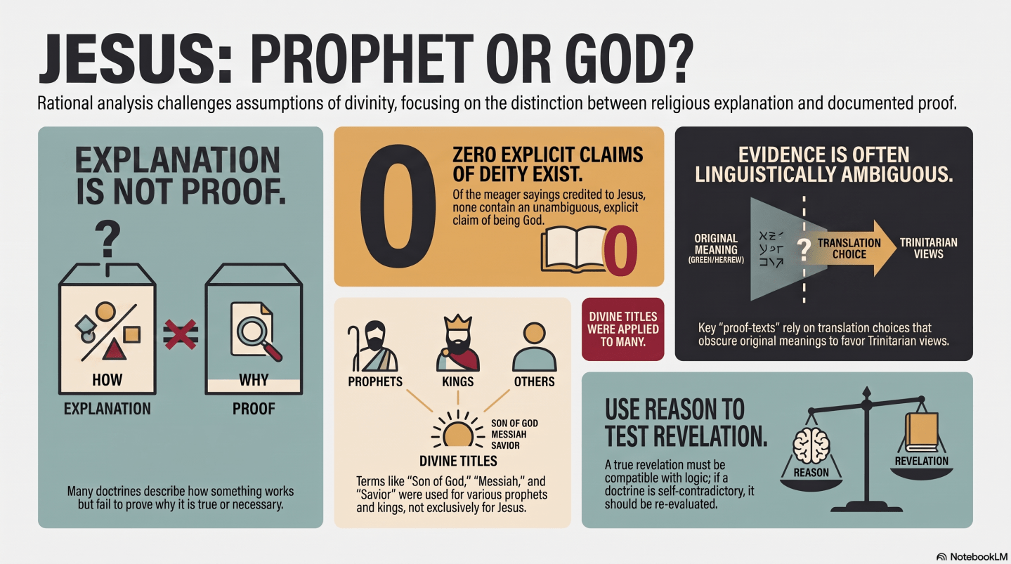 Infographic: Jesus: Prophet or God? | The Islam Papers
